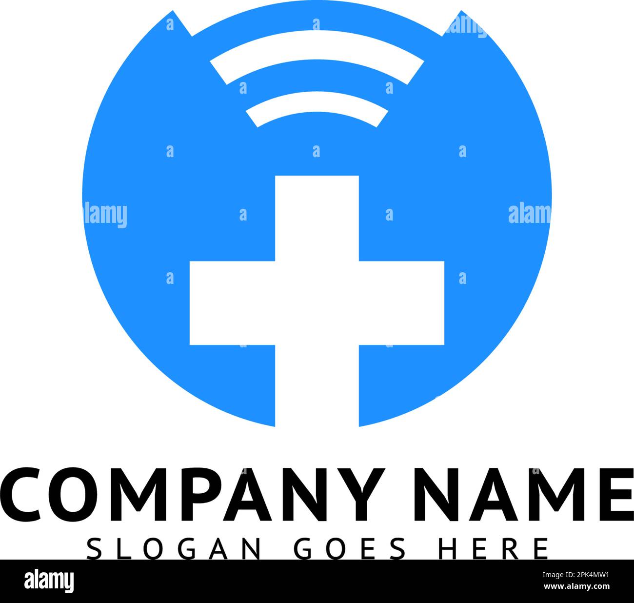 Medical Online Logo Design Template Element Stock Vector Image & Art ...