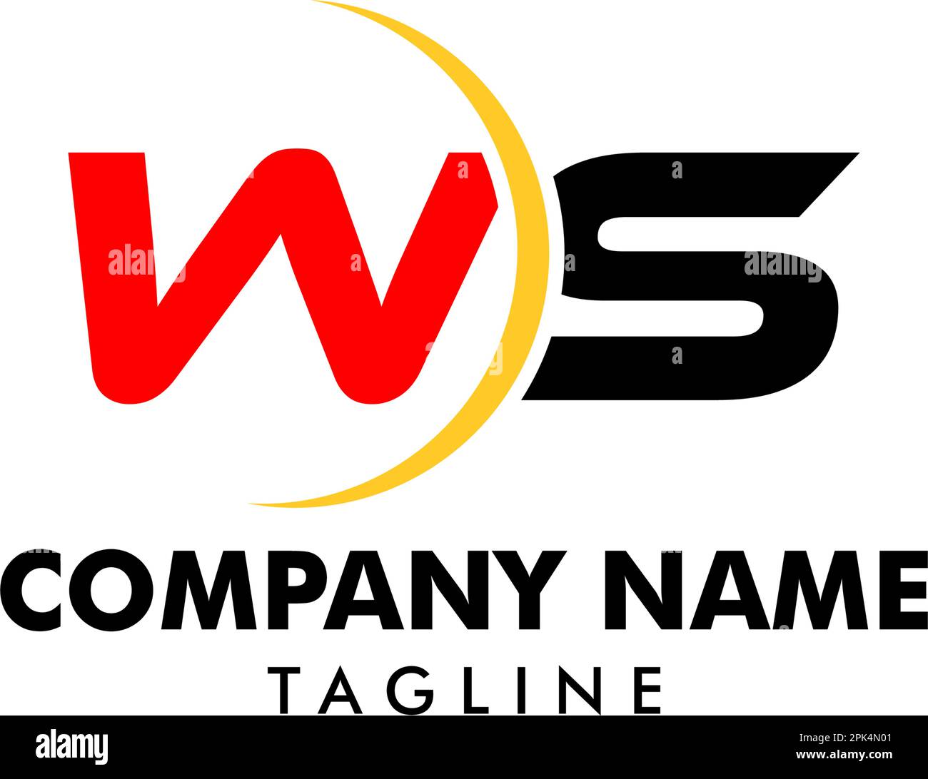 Initial Letter WS Logo Template Design Stock Vector Image & Art - Alamy