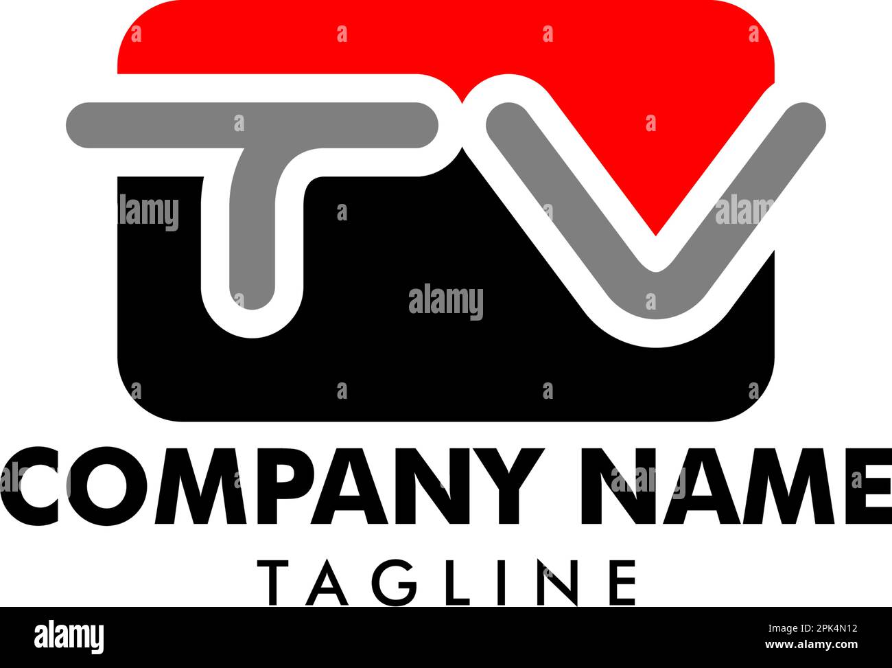 Letter tv Stock Vector Images - Alamy