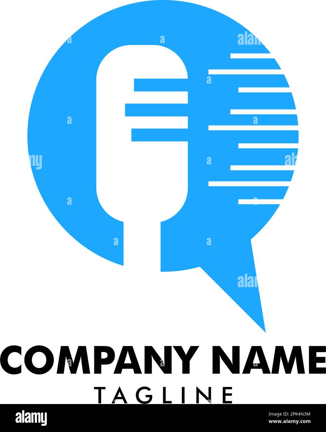 Microphone chat podcast logo vector Stock Vector Image & Art - Alamy