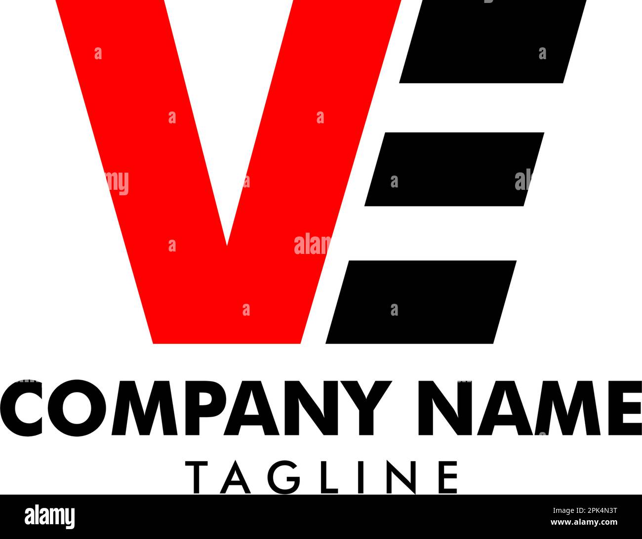 Initial Letter VE Logo Template Design Stock Vector Image & Art - Alamy