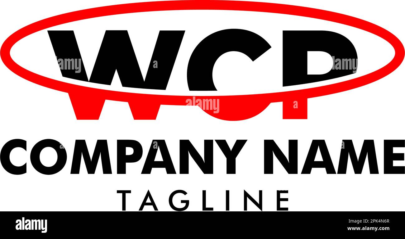 Wcp logo design hi-res stock photography and images - Alamy