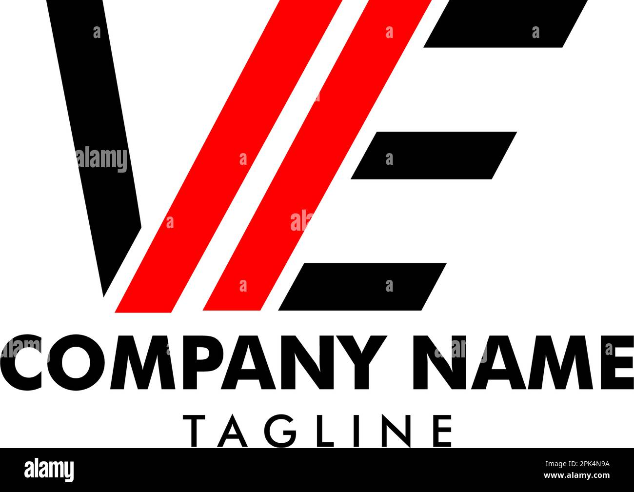 Initial Letter VE Logo Template Design Stock Vector Image & Art - Alamy
