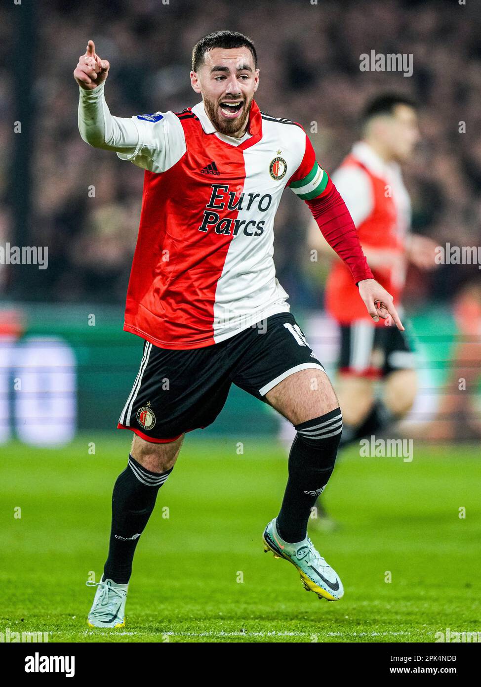 Rotterdam, Netherlands - 05/04/2023, Orkun Kokcu of Feyenoord during the match between Feyenoord ...