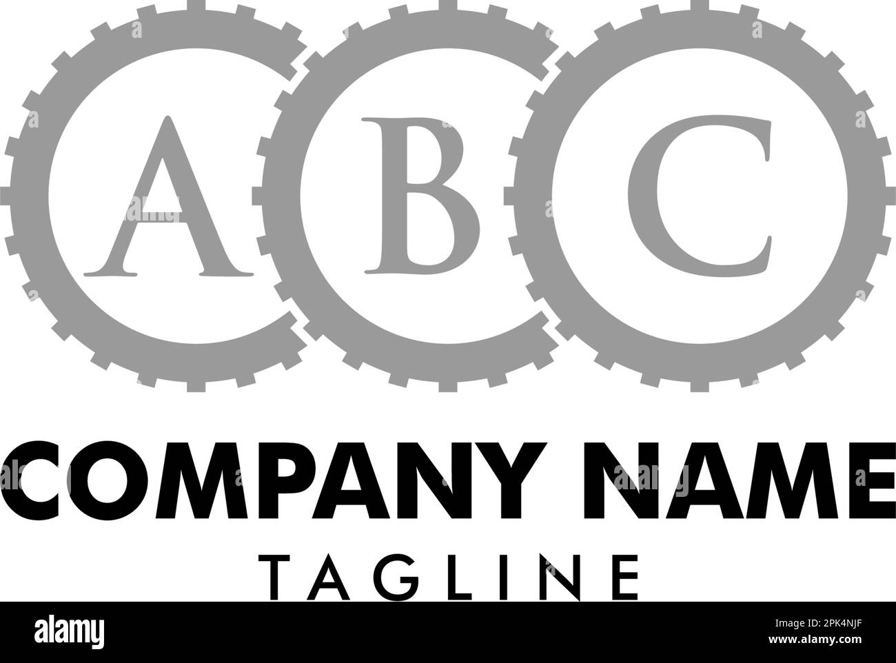 Initial Letter Gear Logo Design Template Stock Vector Image & Art - Alamy