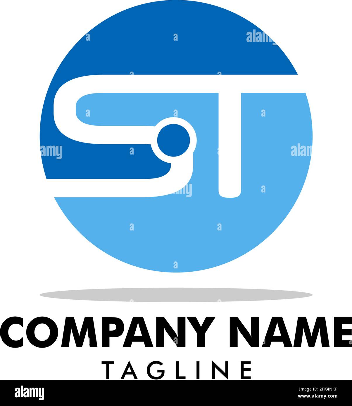 St tech logo Stock Vector Images - Alamy