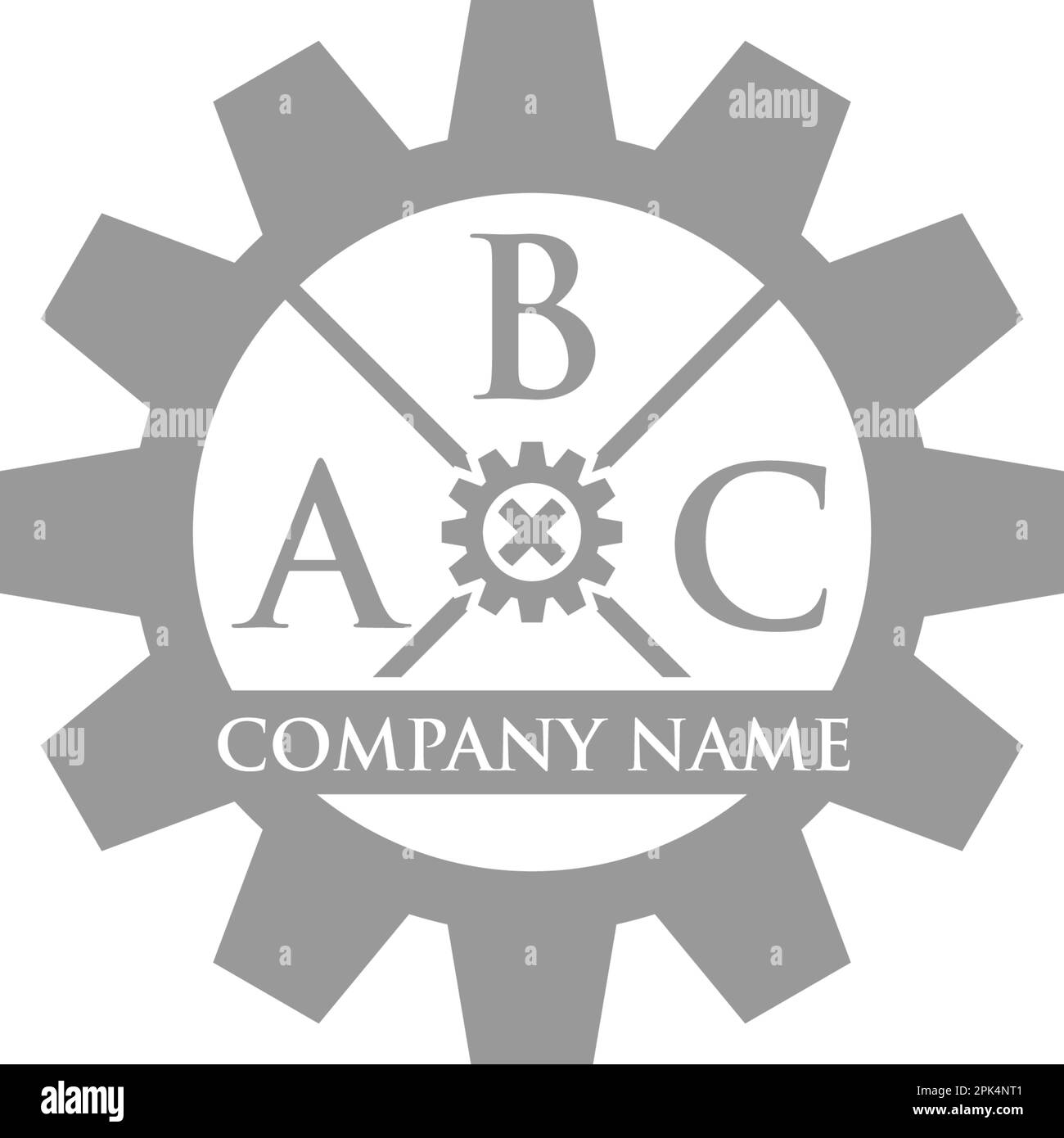 Initial Letter Gear Logo Design Template Stock Vector Image & Art - Alamy