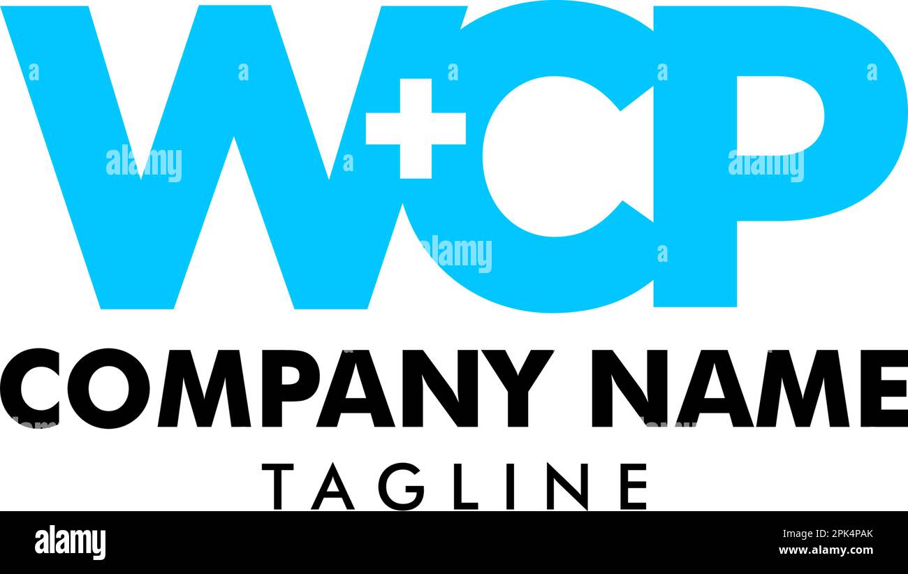 Initial letter WCP cross plus medical logo icon design template elements Stock Vector Image ...