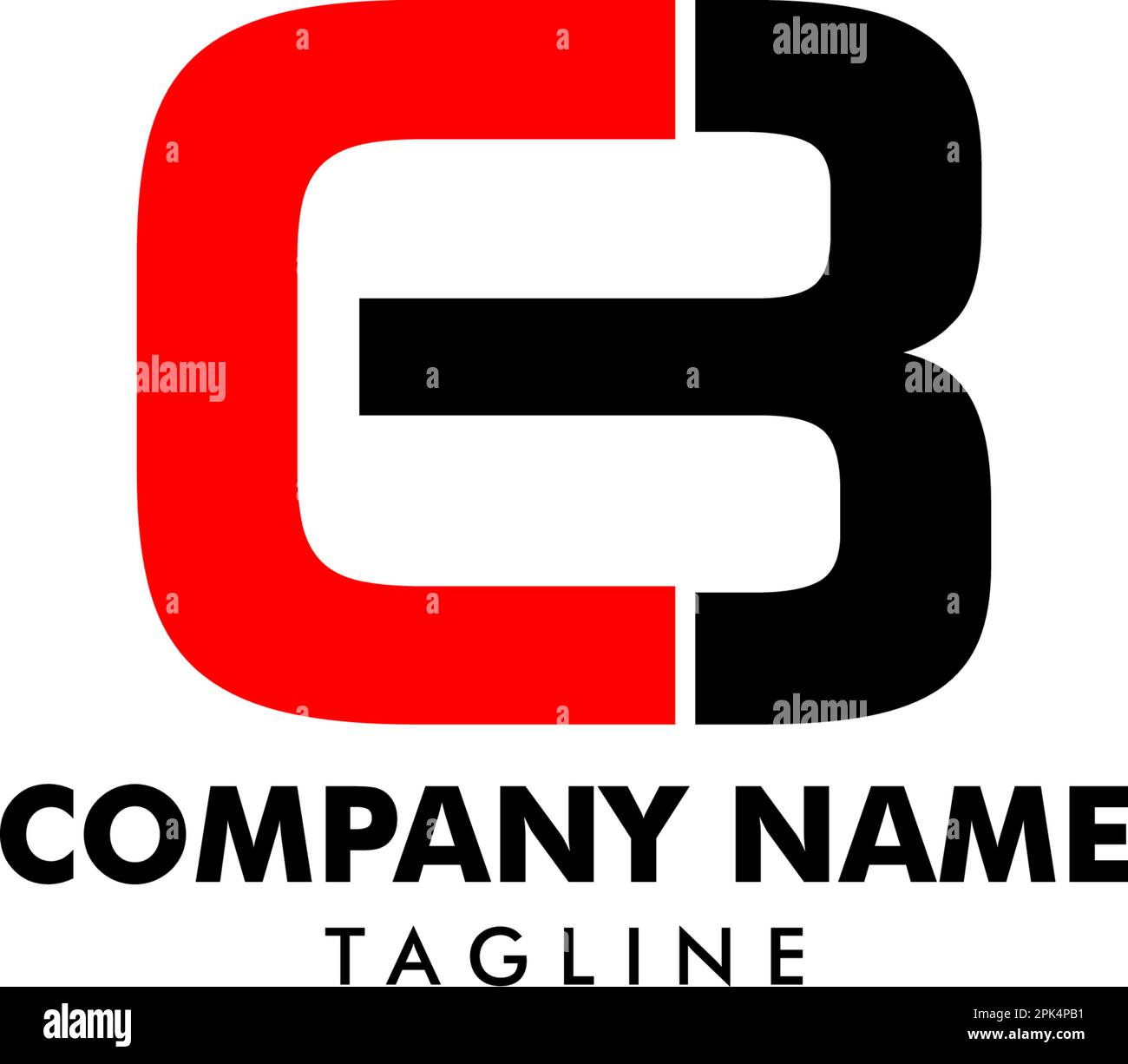 Initial Letter CB Logo Template Design Stock Vector Image & Art - Alamy