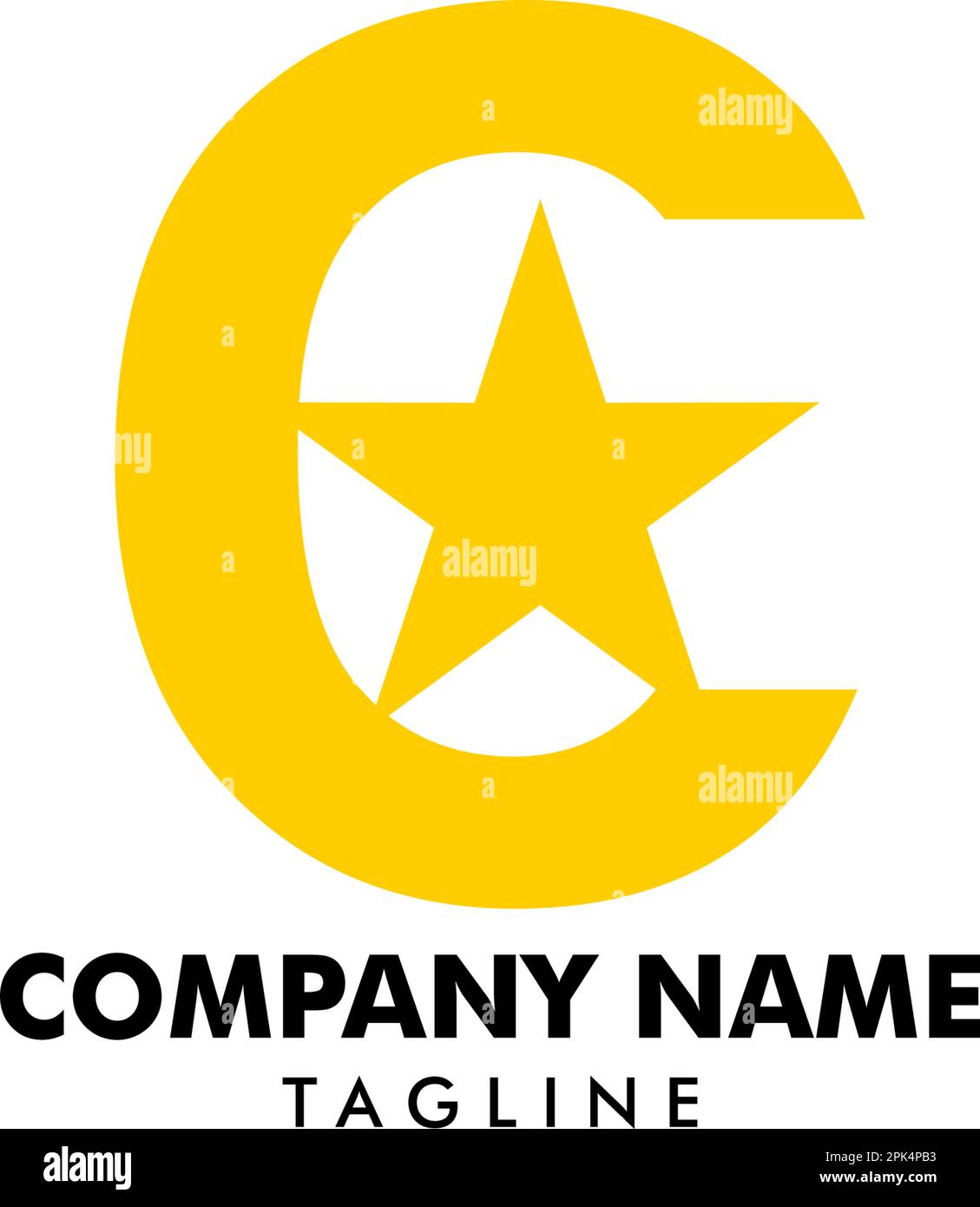 Initial Letter C Star Logo Template Design Stock Vector Image & Art - Alamy