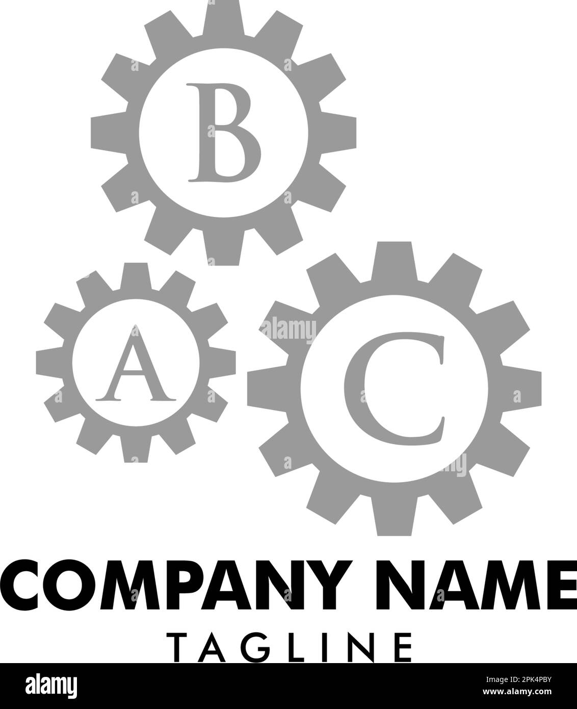 Initial Letter Gear Logo Design Template Stock Vector Image & Art - Alamy