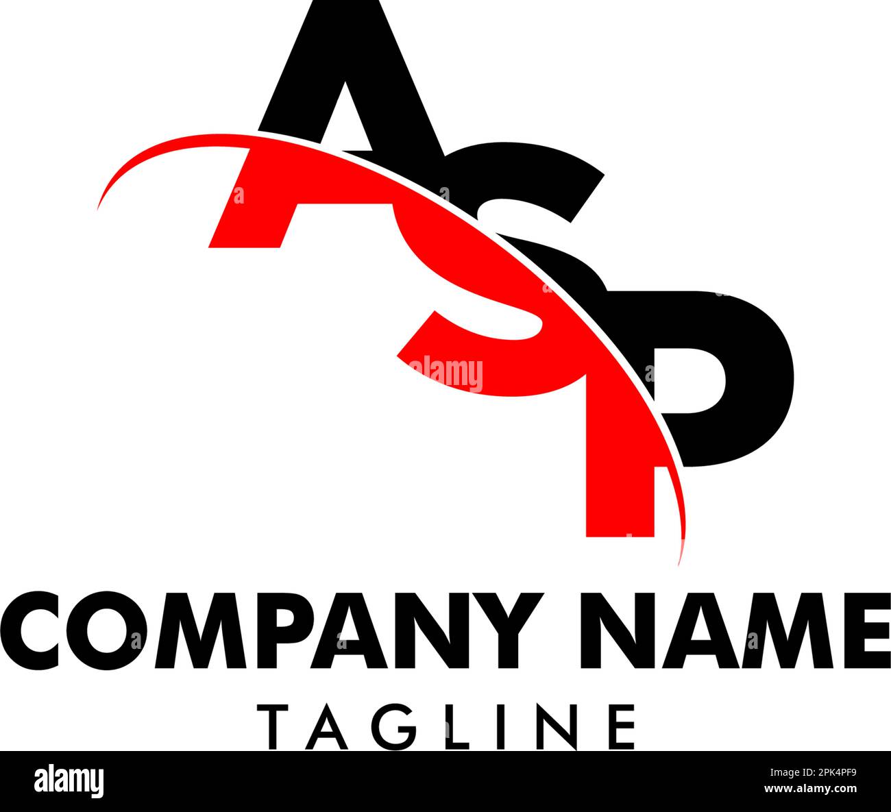 Initial Letter ASP Logo Template Design Stock Vector Image & Art - Alamy