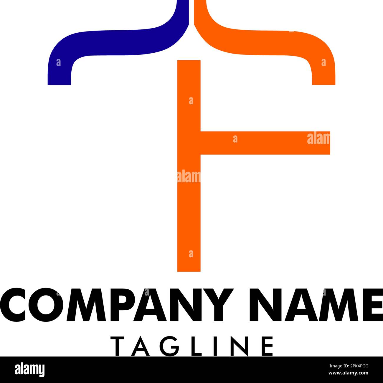 Initial Letter TF Logo Template Design Stock Vector Image & Art - Alamy