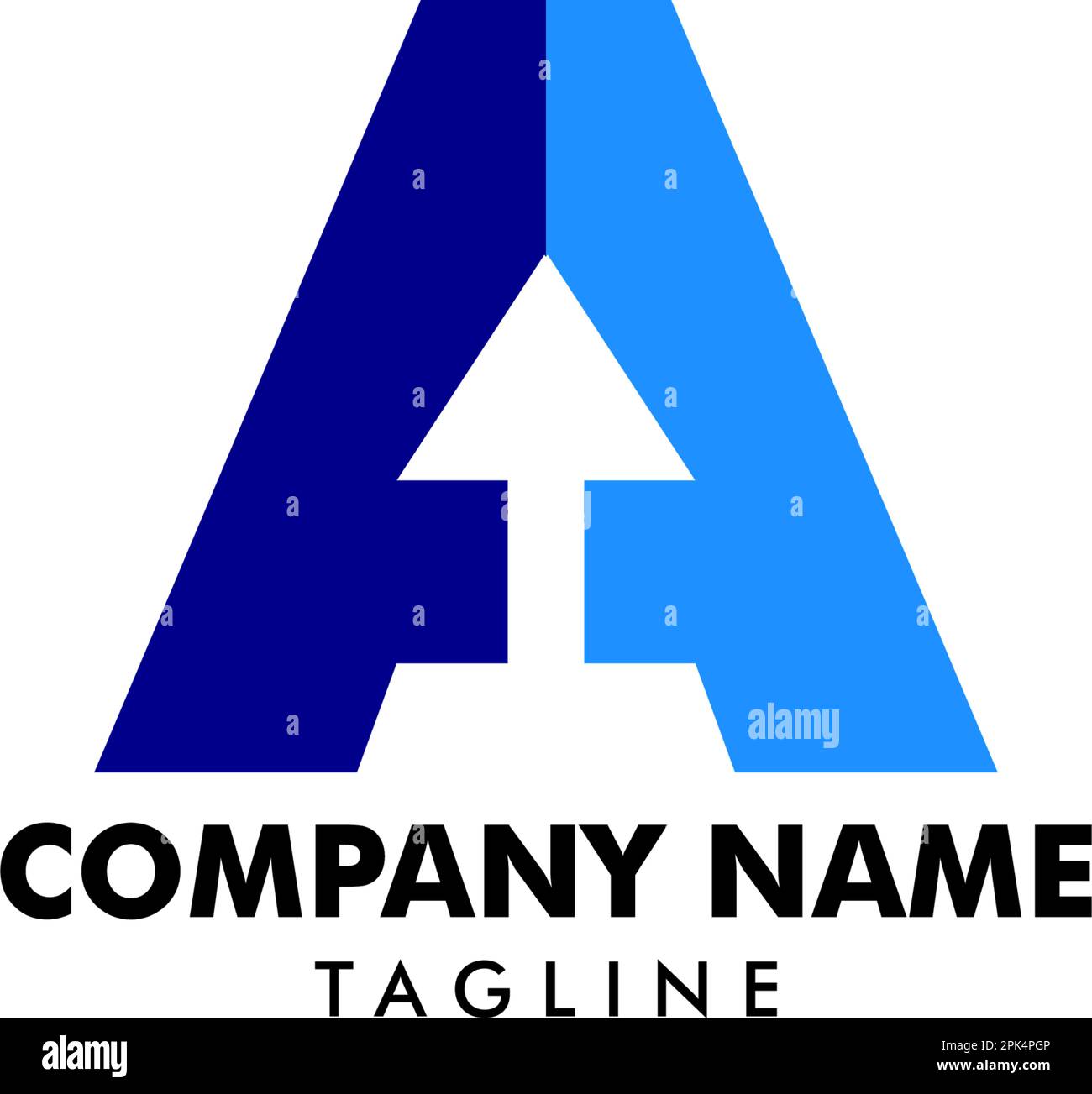 Initial Letter A Arrow Logo Design Template Stock Vector Image & Art ...