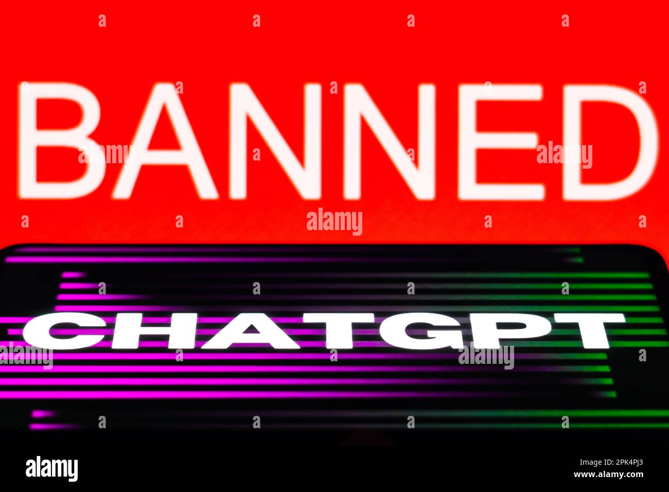 In this photo illustration, the ChatGPT logo is seen displayed on a ...