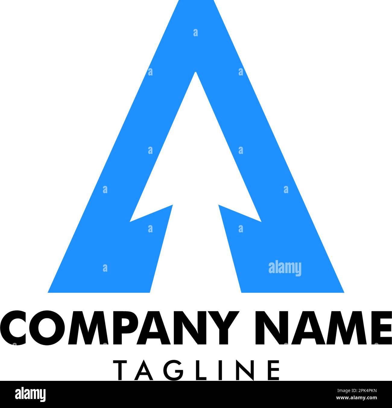 Initial Letter A Arrow Logo Design Template Stock Vector Image & Art ...