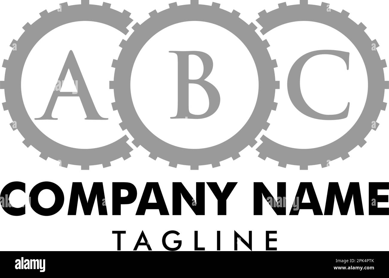 Gear logo letter Black and White Stock Photos & Images - Alamy