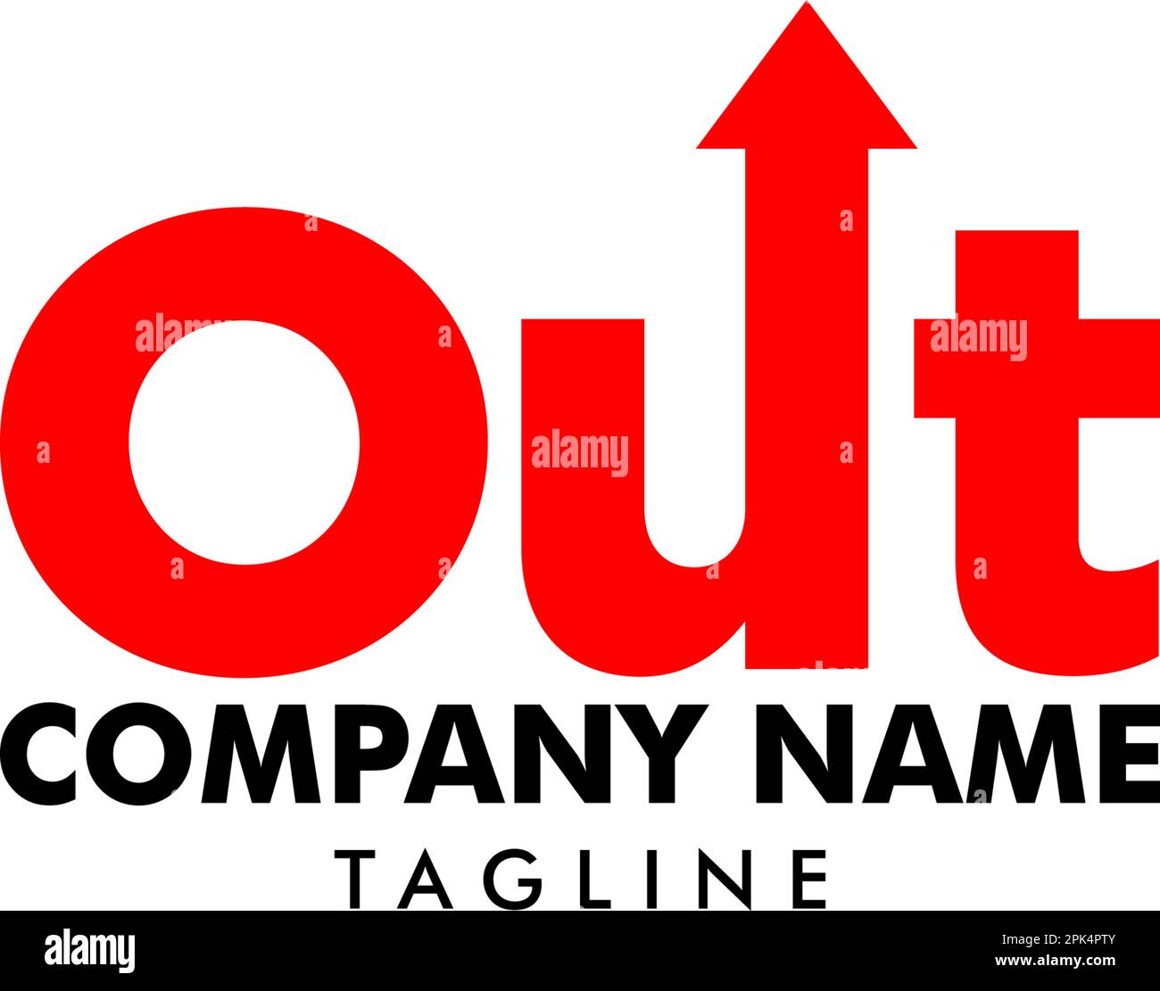 Initial Letter OUT Logo Template Design Stock Vector Image & Art - Alamy