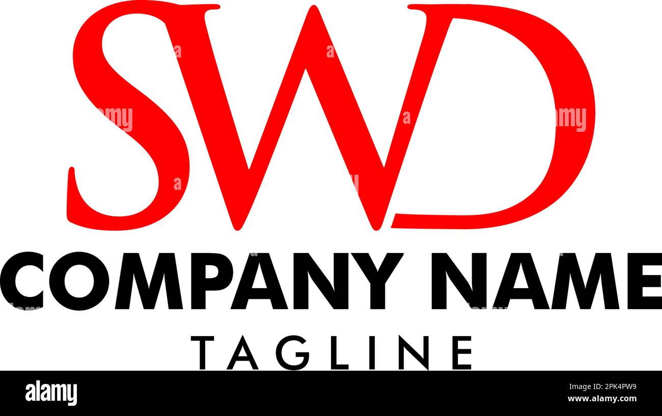 Initial Letter SWD Logo Template Design Stock Vector Image & Art - Alamy