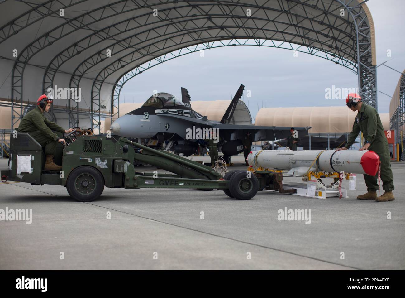 U.S. Marines with Marine Fighter Attack Squadron (VMFA) 115 practice ...