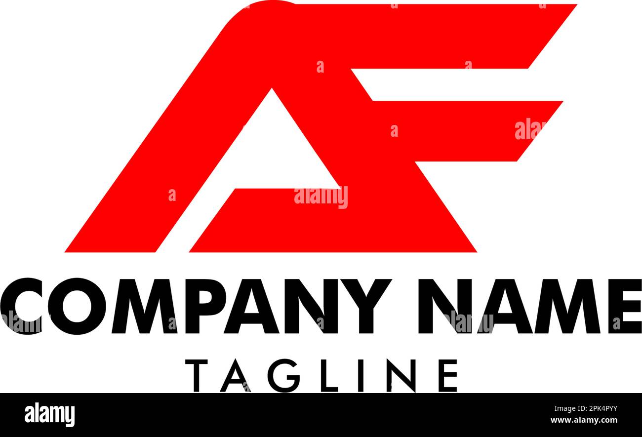 Initial Letter AF Logo Template Design Stock Vector Image & Art - Alamy