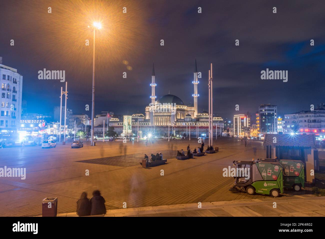 Istanbul, Turkey - December 11, 2022: View on Taksim Square with ...