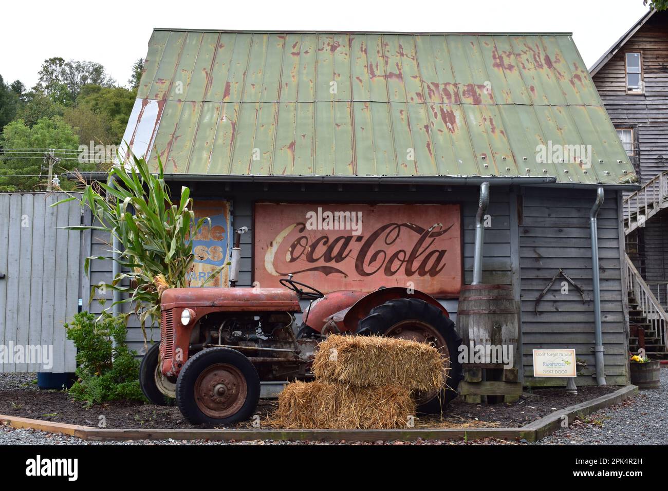 Classic Coca Cola sign at Mast General Store in Valle Crucis, NC Stock ...