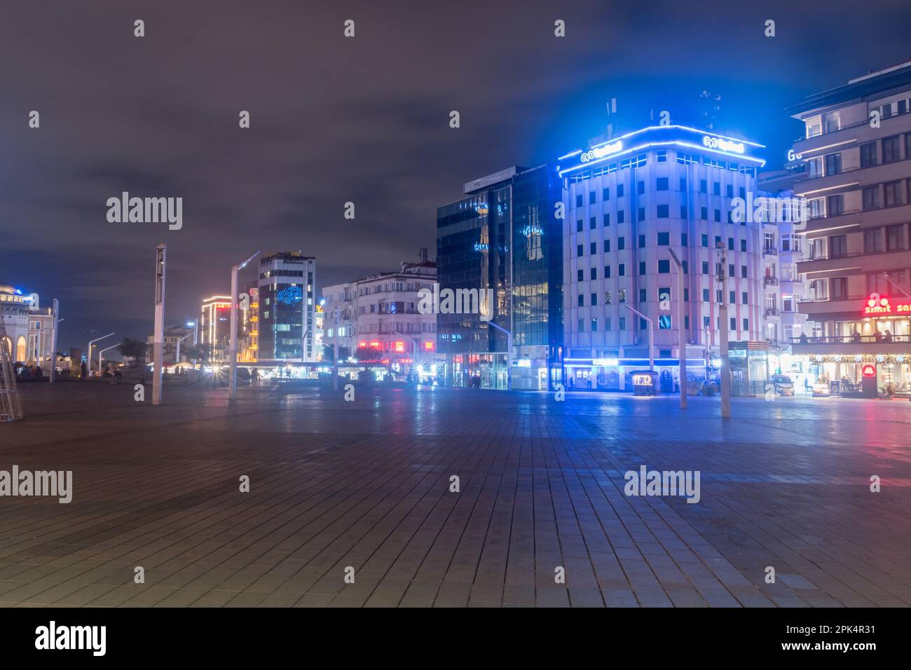 Istanbul, Turkey - December 11, 2022: Taksim square at night Stock ...