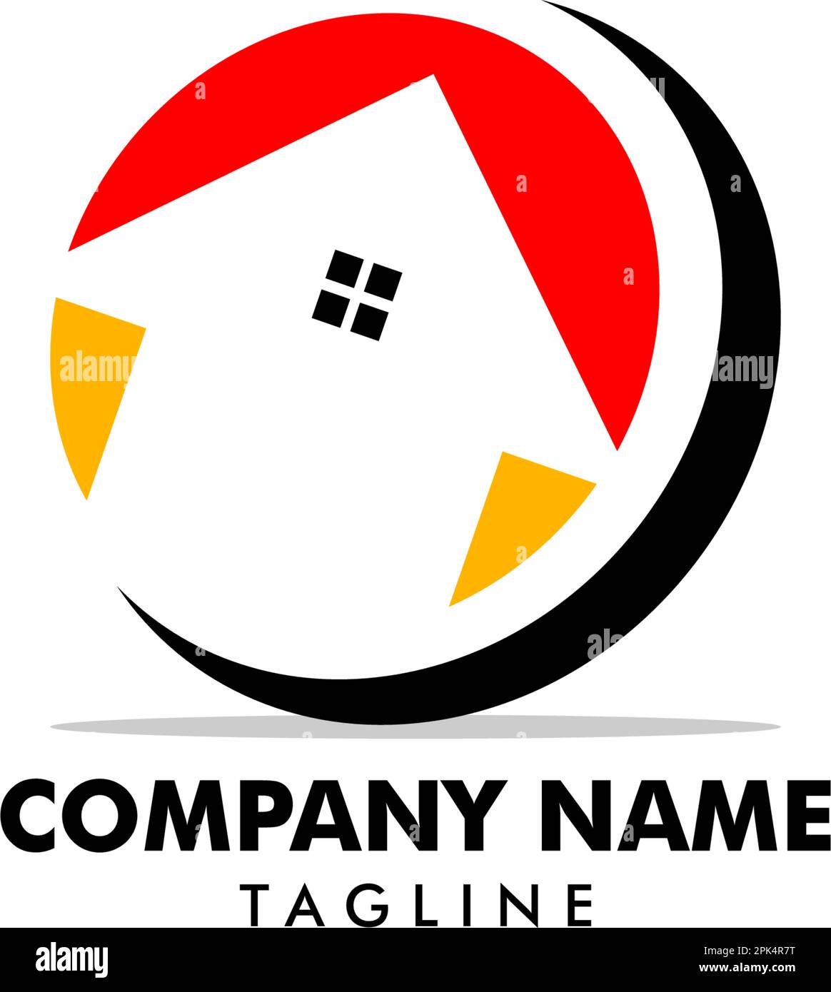 Round house houses Stock Vector Images - Alamy