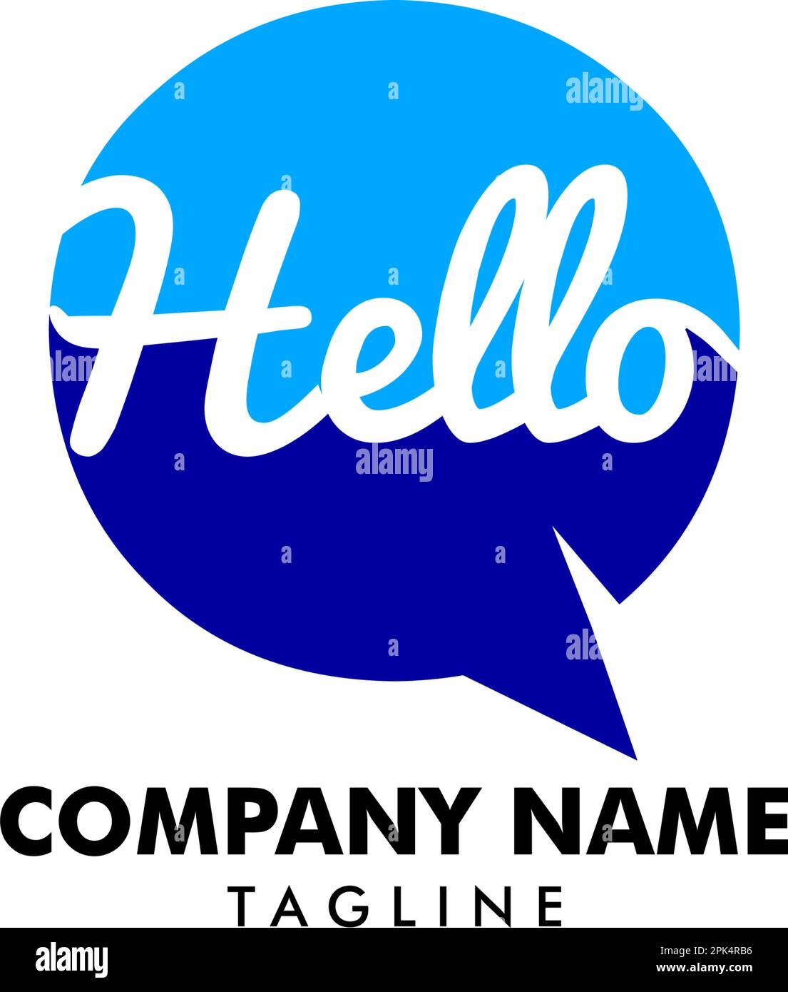 Hello quote message bubble Logo Stock Vector Image & Art - Alamy