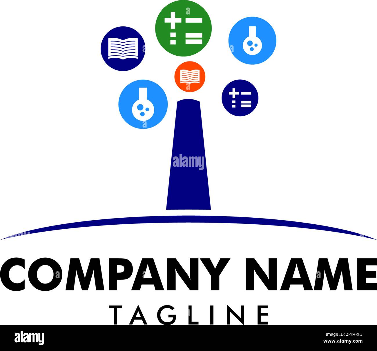 Education with Tree Logo Design Vector Template Stock Vector Image ...