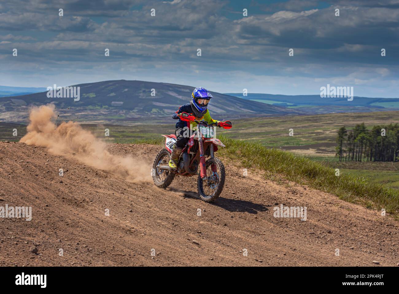 Racers at Duns Motocross track Stock Photo - Alamy