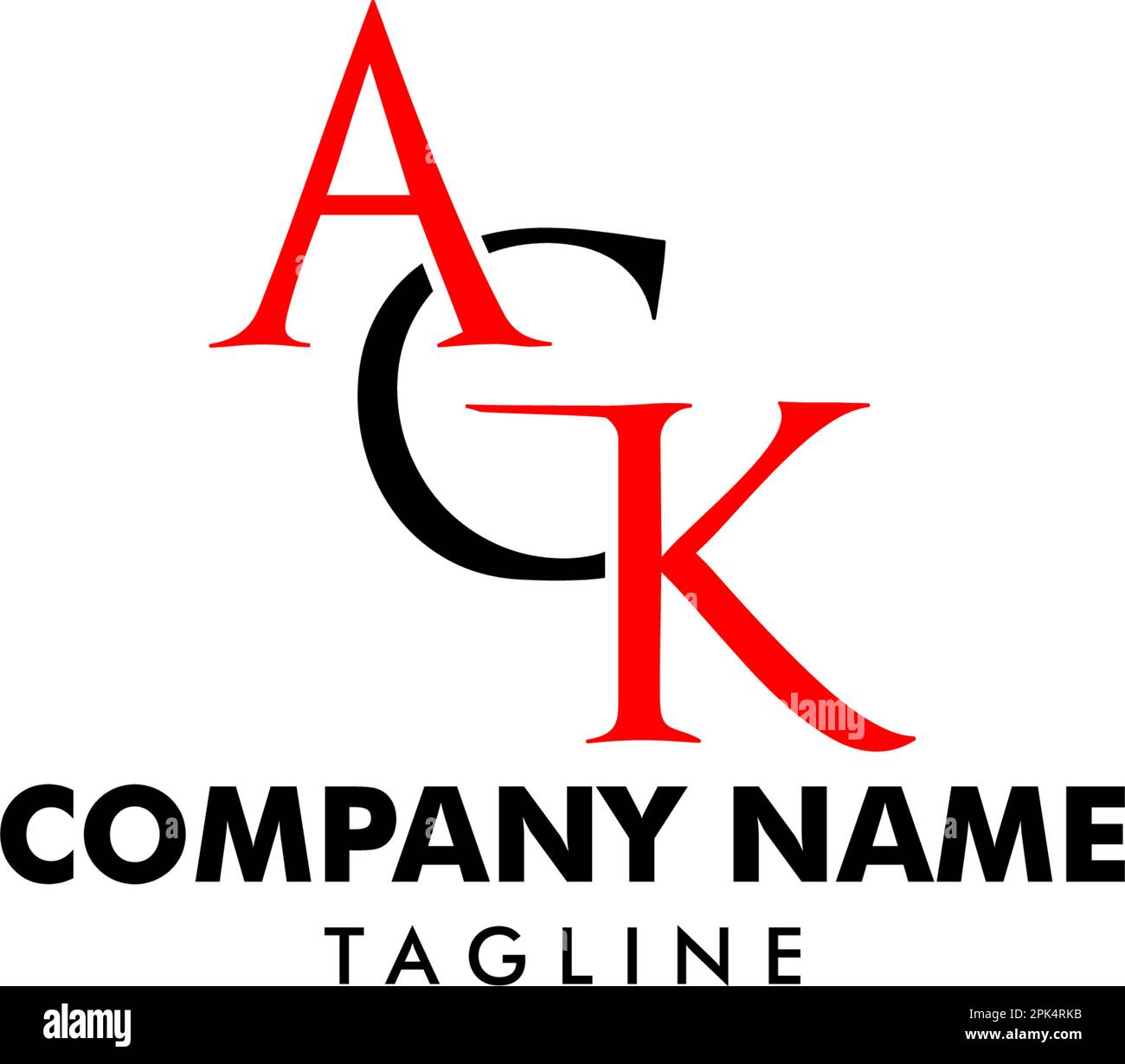 Agk logo design hi-res stock photography and images - Alamy