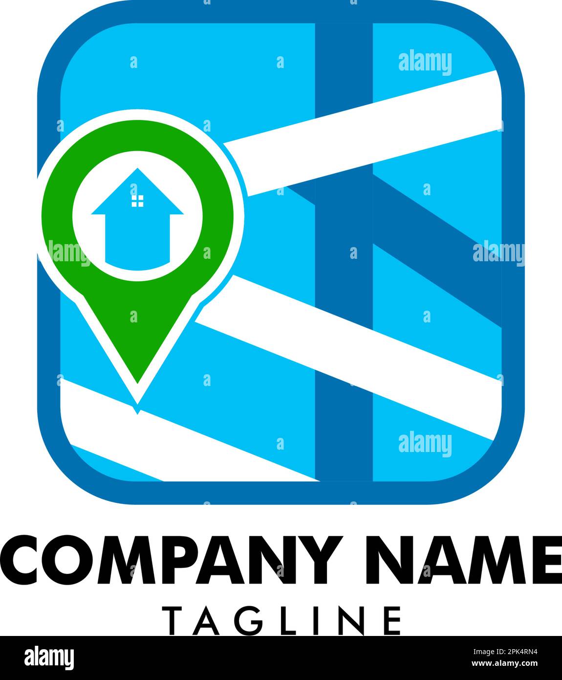 House Locator Vector Logo Template Stock Vector Image & Art - Alamy