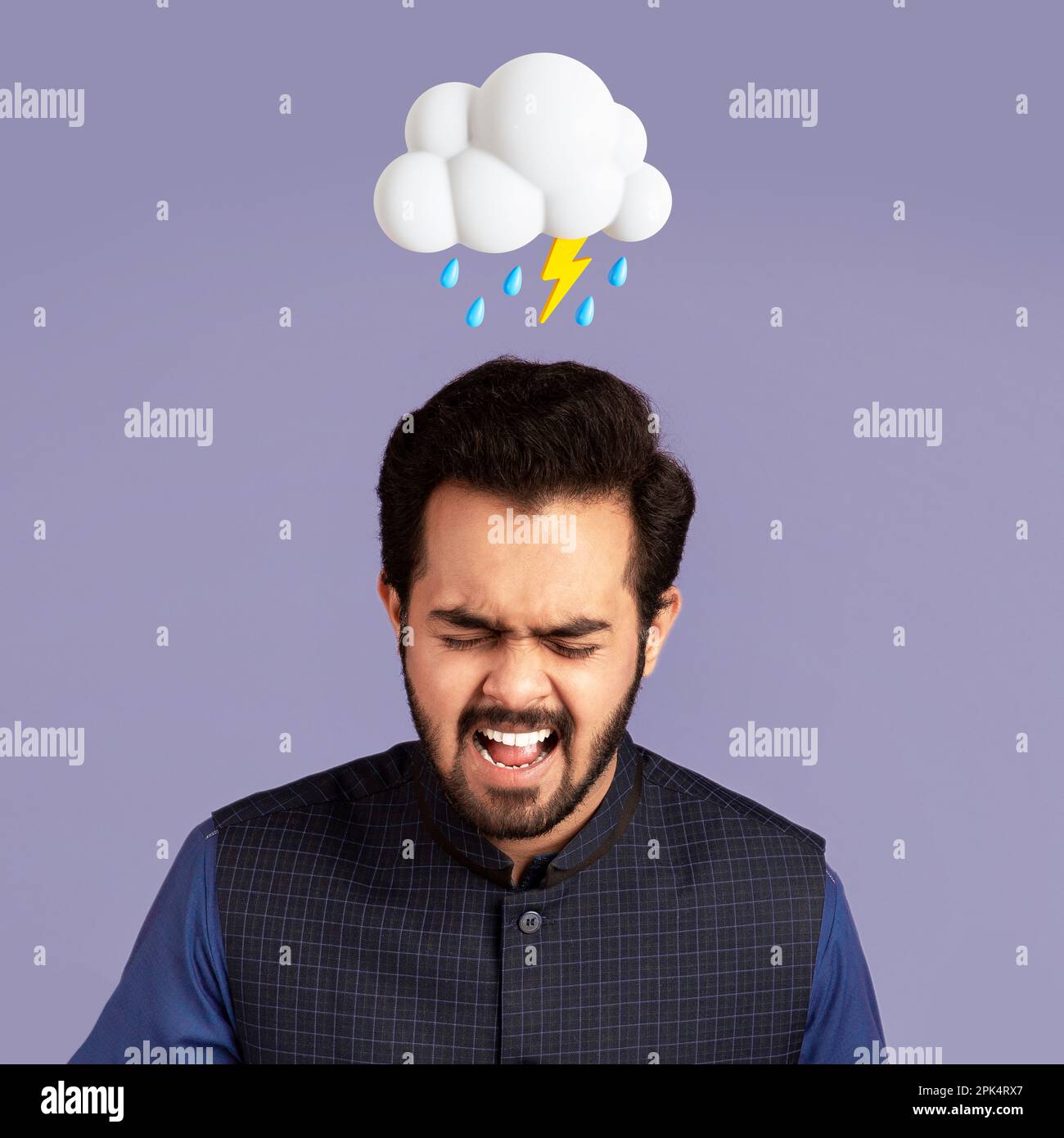 Man screaming in pain hi-res stock photography and images - Alamy