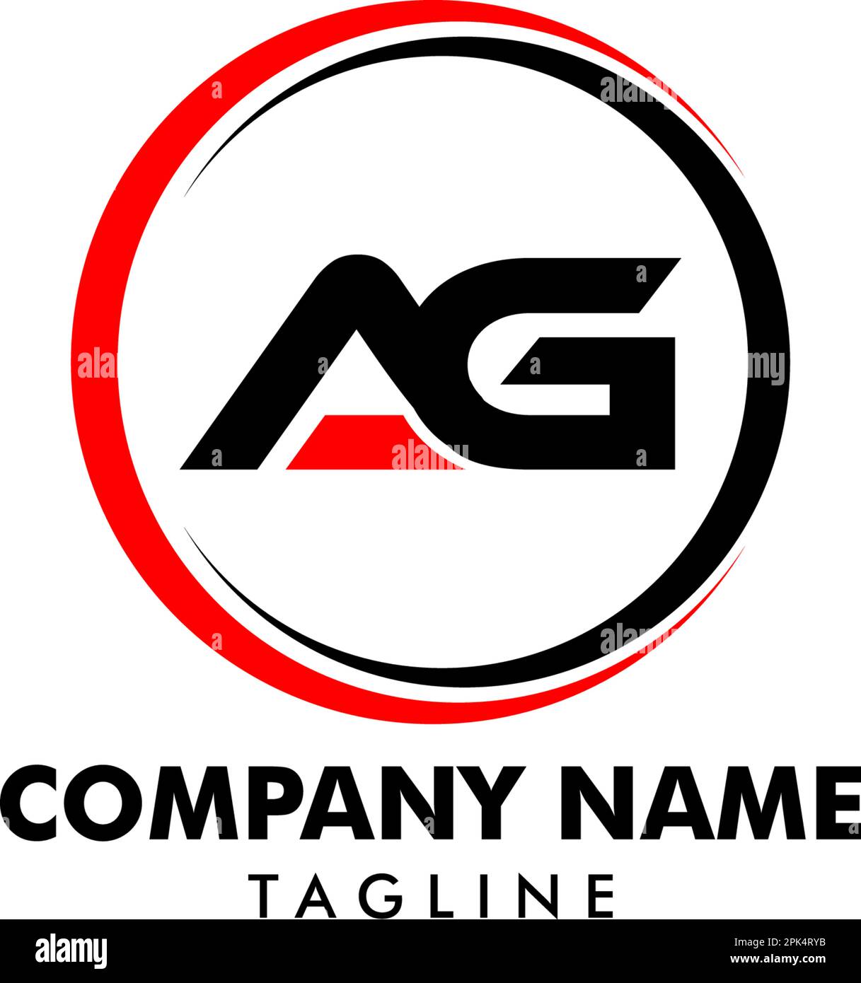 Initial Letter AG Logo Template Design Stock Vector Image & Art - Alamy