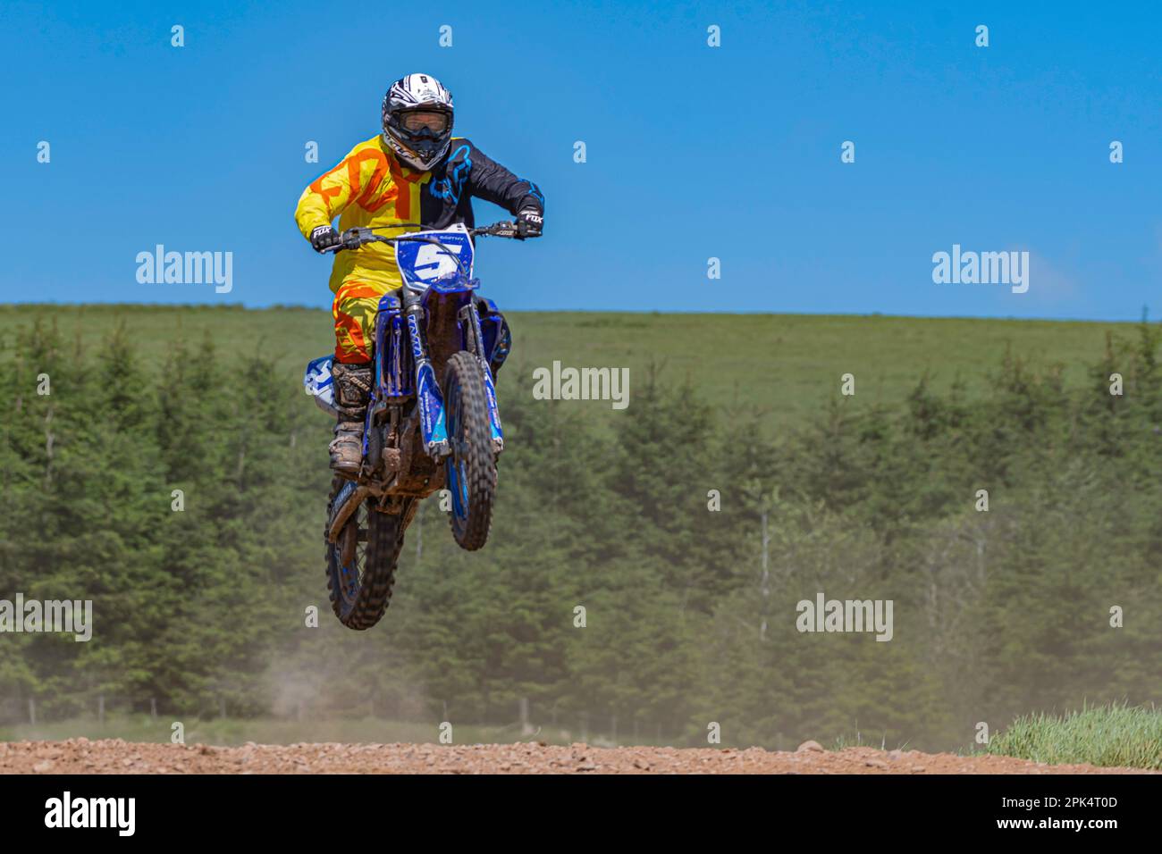 Racers at Duns Motocross track Stock Photo - Alamy