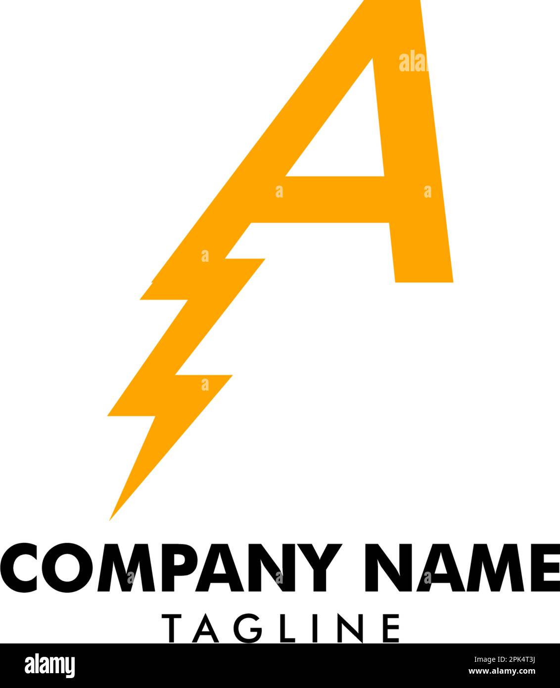 Initial Letter A Bolt Logo Symbol Icon Vector Designs Illustration ...