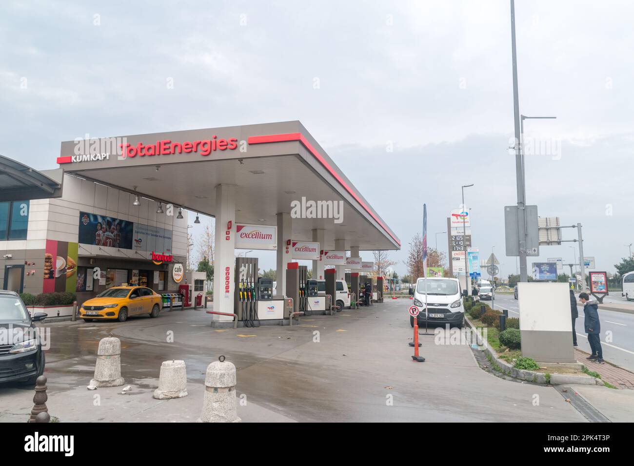 Istanbul, Turkey - December 10, 2022: TotalEnergies gas station ...