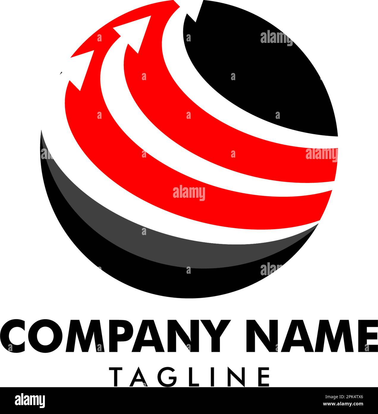 Circle Arrow Logo Template Vector Design Stock Vector Image & Art - Alamy