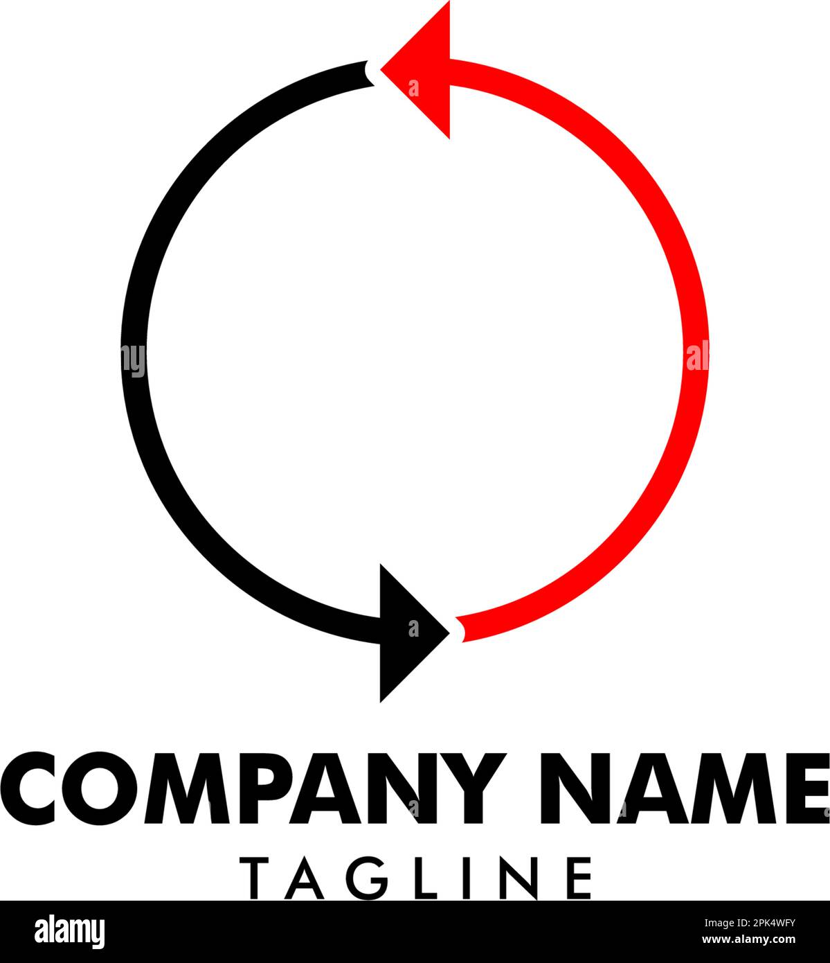 Circle Arrow Logo Template Vector Design Stock Vector Image & Art - Alamy