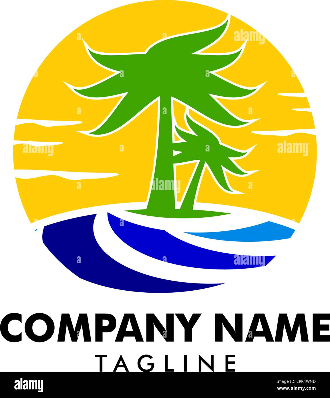 Beach icon logo element illustration Stock Vector Image & Art - Alamy