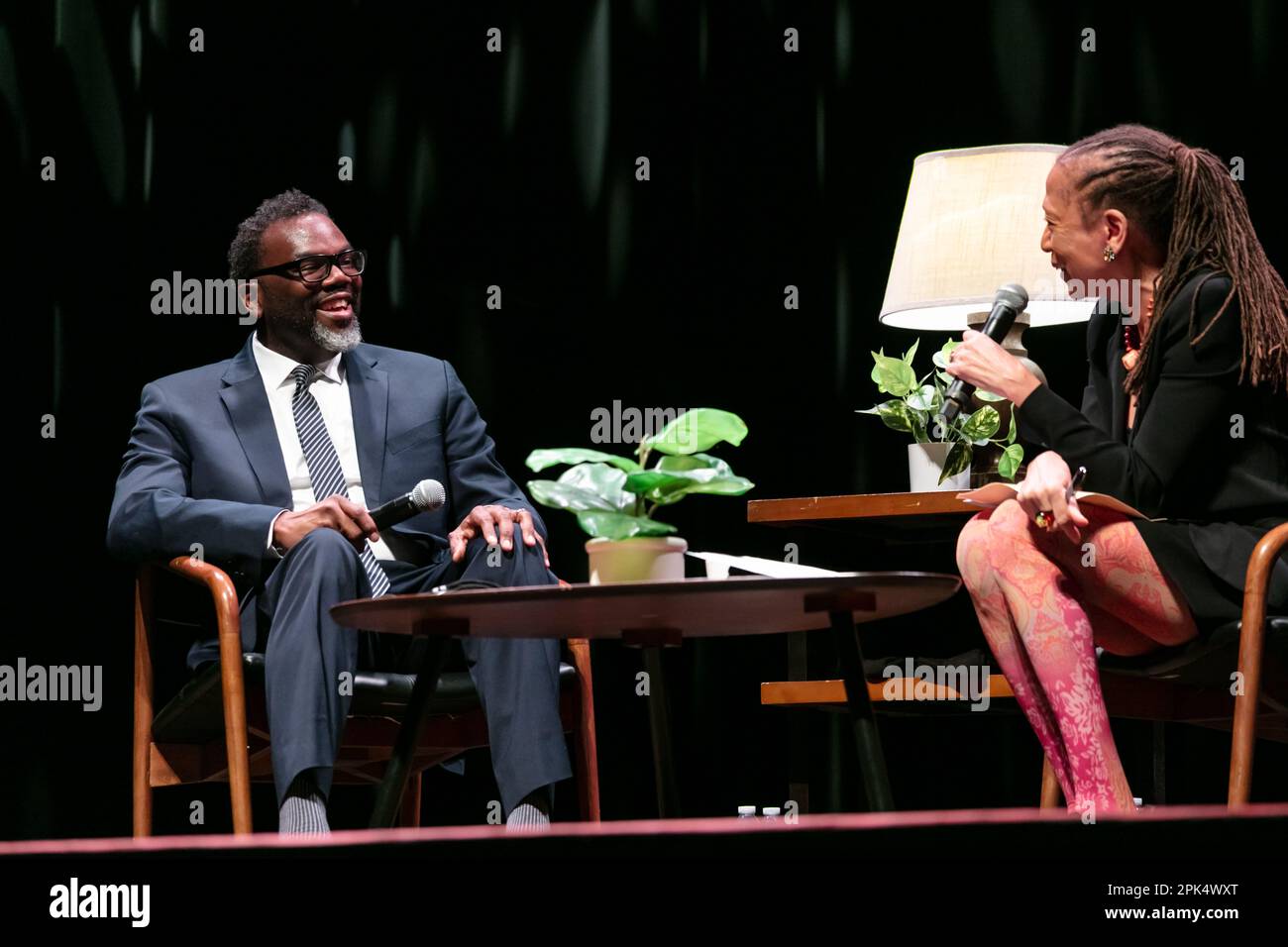 Chicago mayoral candidate (now mayor-elect) Brandon Johnson being ...