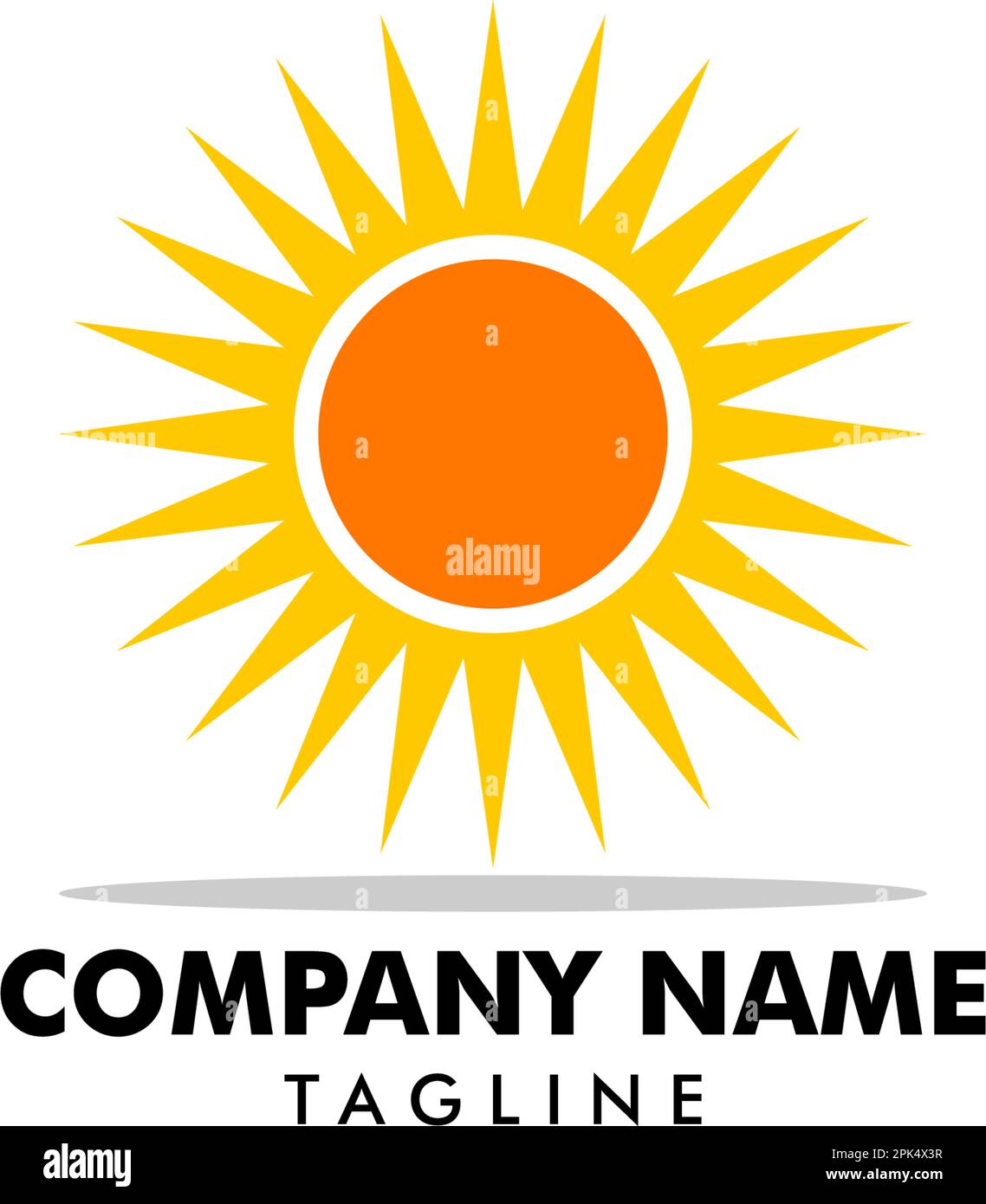 Abstract Sun Logo Design Template Stock Vector Image & Art - Alamy