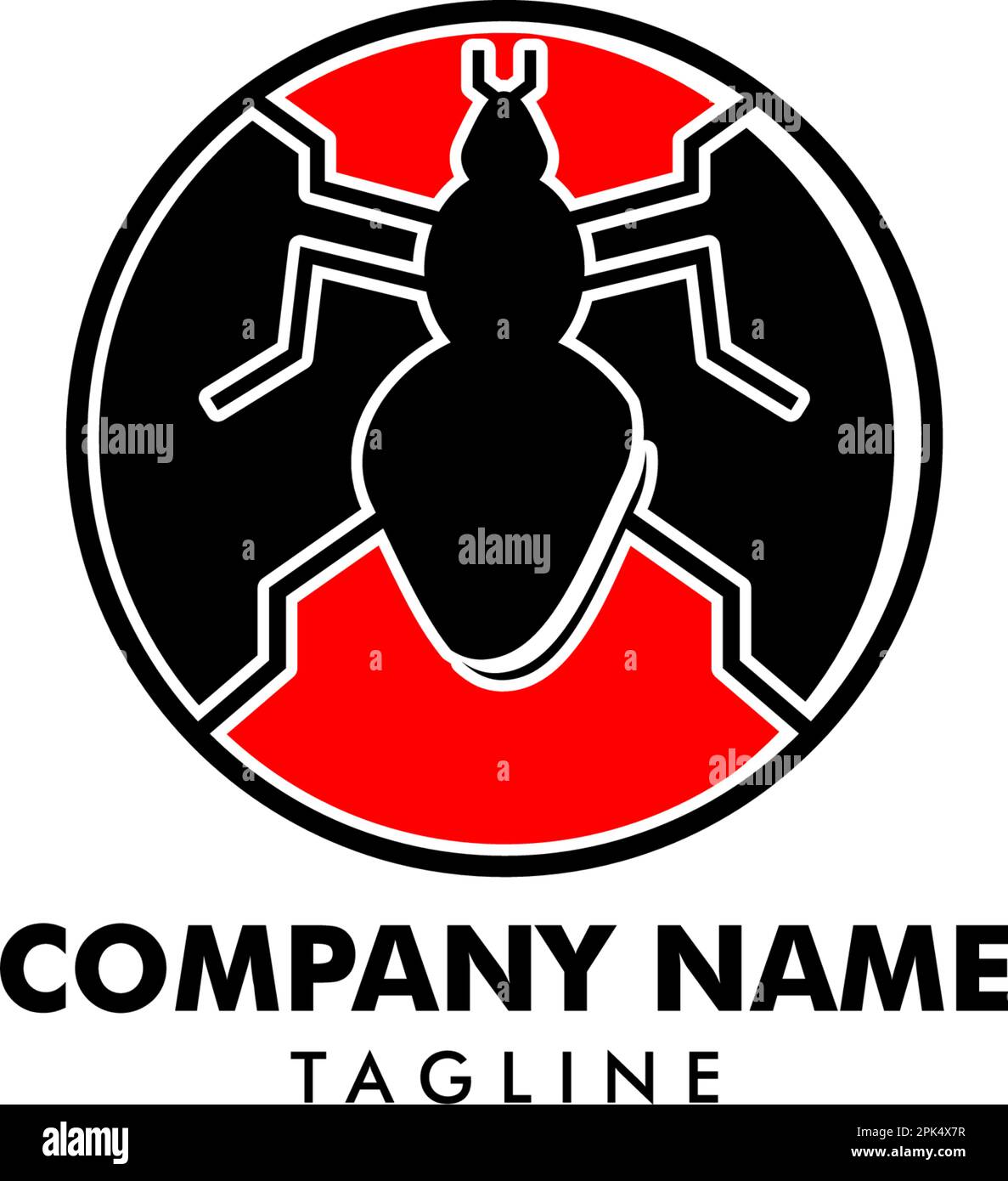Ant Logo Design Template Vector Illustration Stock Vector Image & Art ...