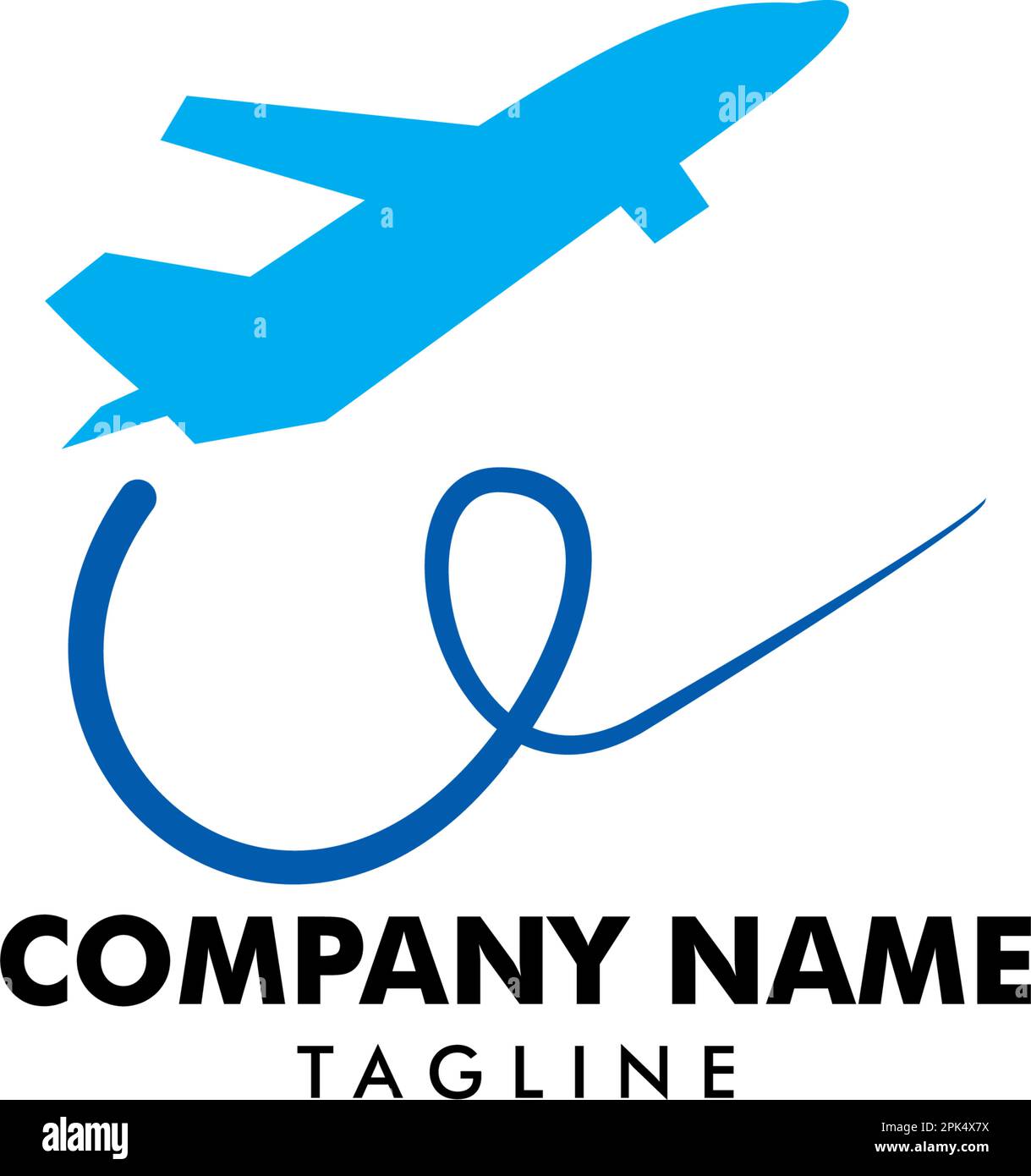 Airplane Logo Template Design Vector Stock Vector Image & Art - Alamy