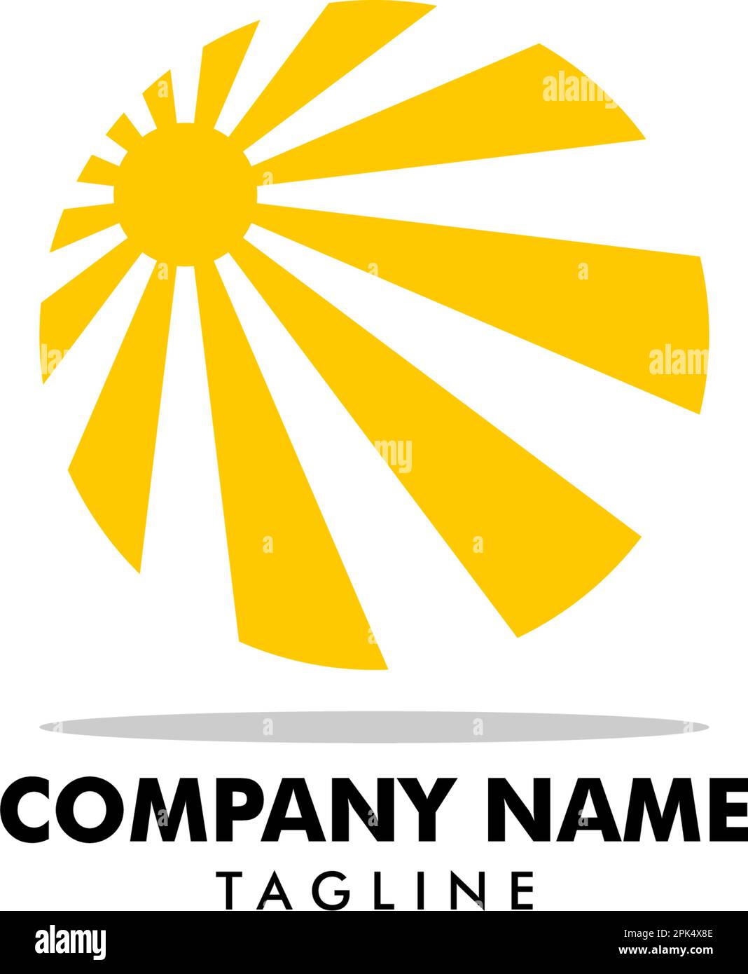 Abstract Sun Logo Design Template Stock Vector Image & Art - Alamy