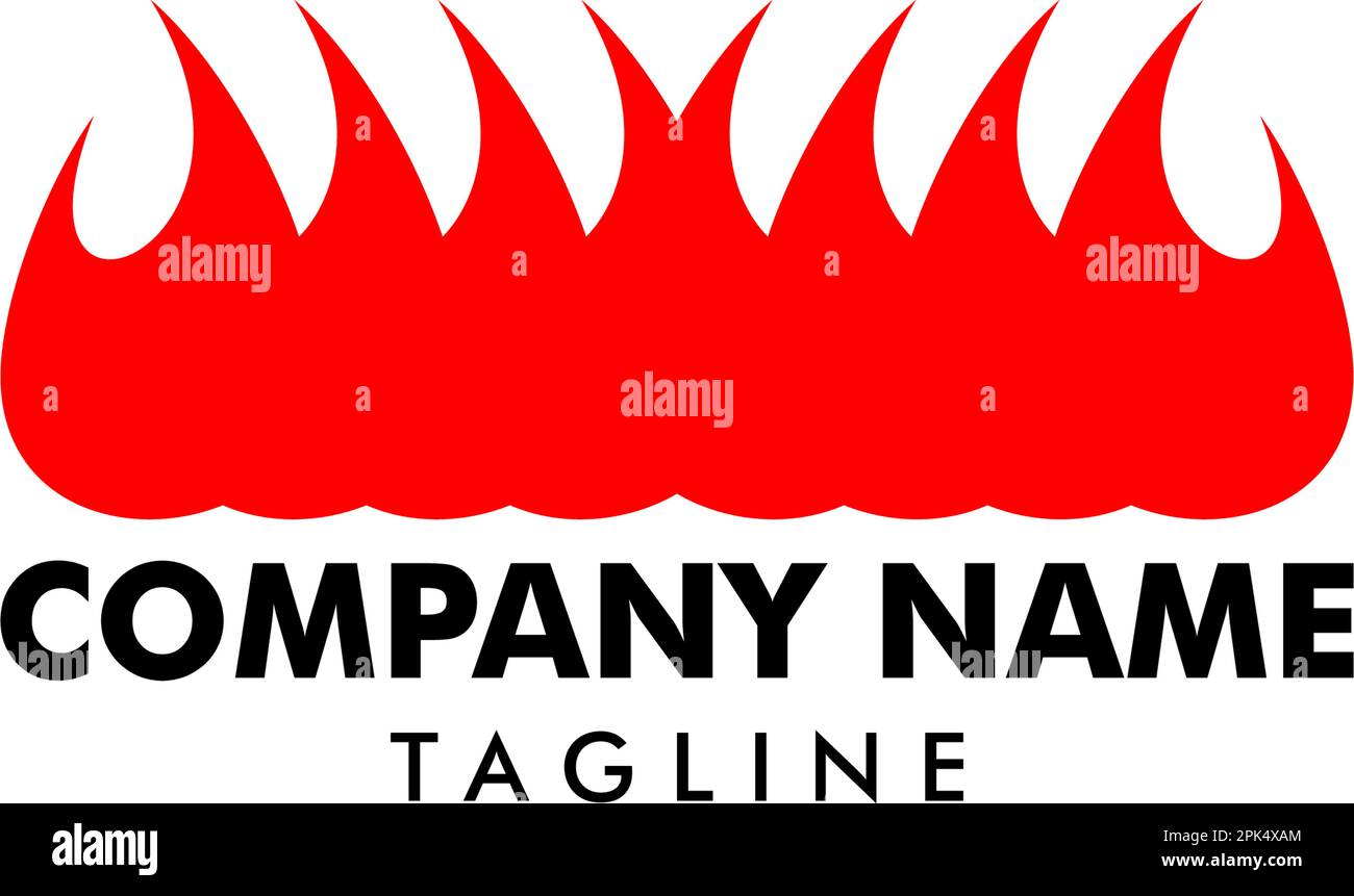 Fire Flame Logo Design Vector Template Stock Vector Image & Art - Alamy