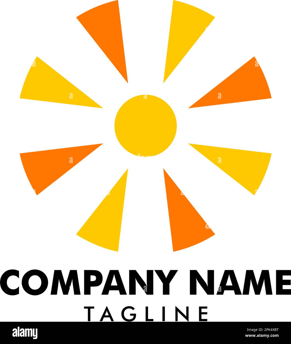 Abstract Sun Logo Design Template Stock Vector Image & Art - Alamy