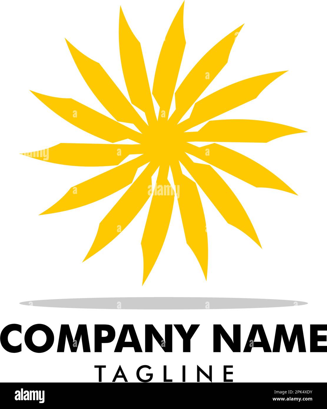 Abstract Sun Logo Design Template Stock Vector Image & Art - Alamy